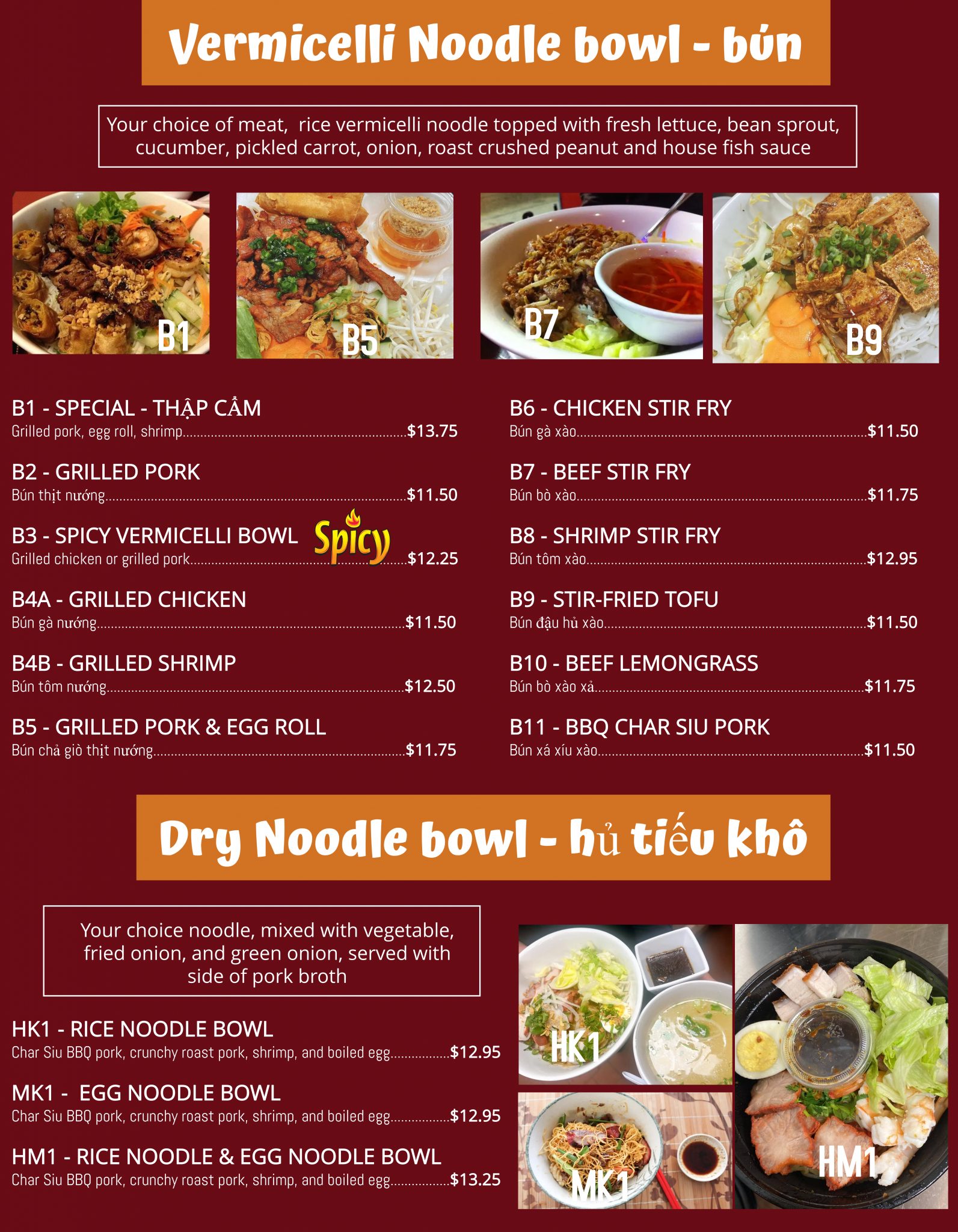 Menu – Viet House